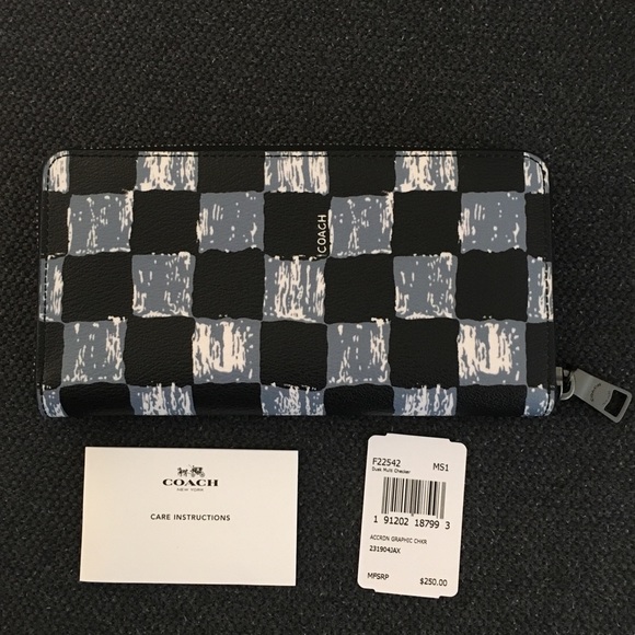 Coach | Bags | Coach Accordion Dusk Multi Checker Print Wallet | Poshmark